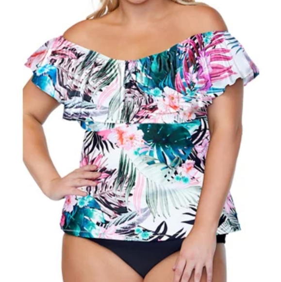 Off The Shoulder Swimming Suit